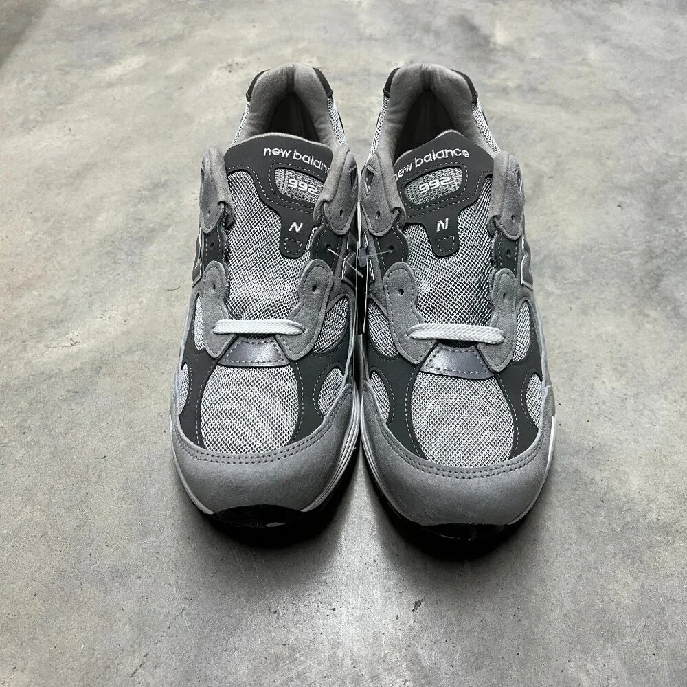 New Balance | Shoes | New Balance 992 Miusa Grey Silver Metallic Mens ...